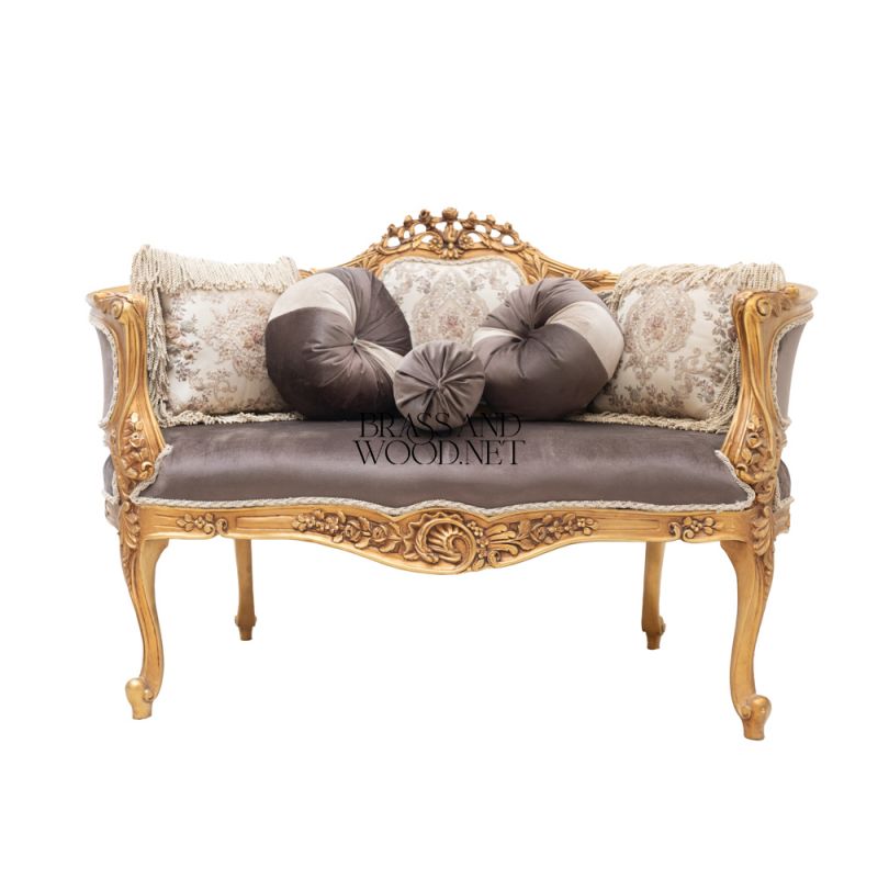 كنبة مجالس ٢ مقعد كابوتينيه | براس آند وود للأثاث الكلاسيكي